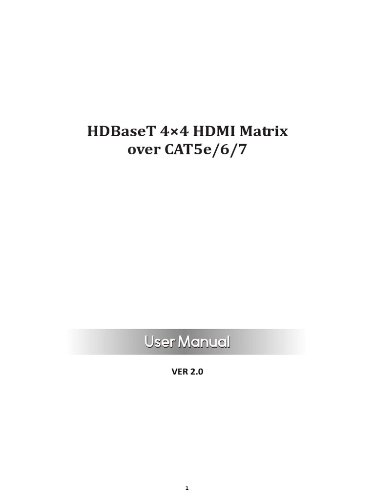 HDM 944 H 70 | PDF | Hdmi | Infrared