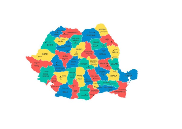 Harta Romaniei de Judete# | PDF