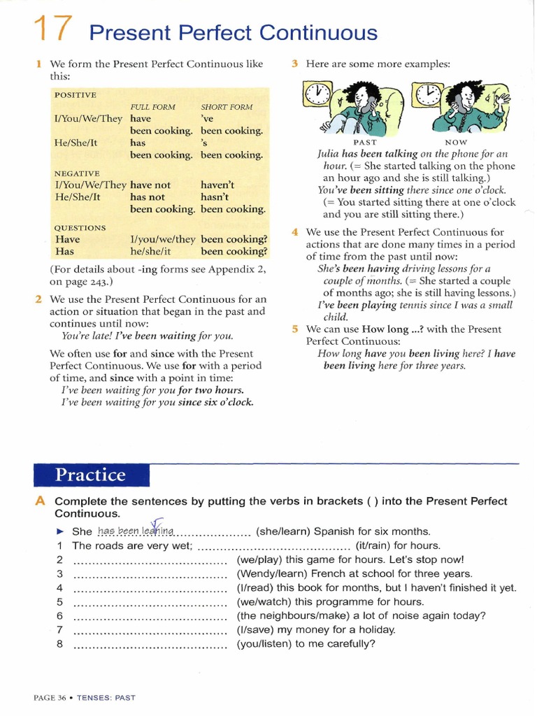 Present Perfect Continuous | PDF