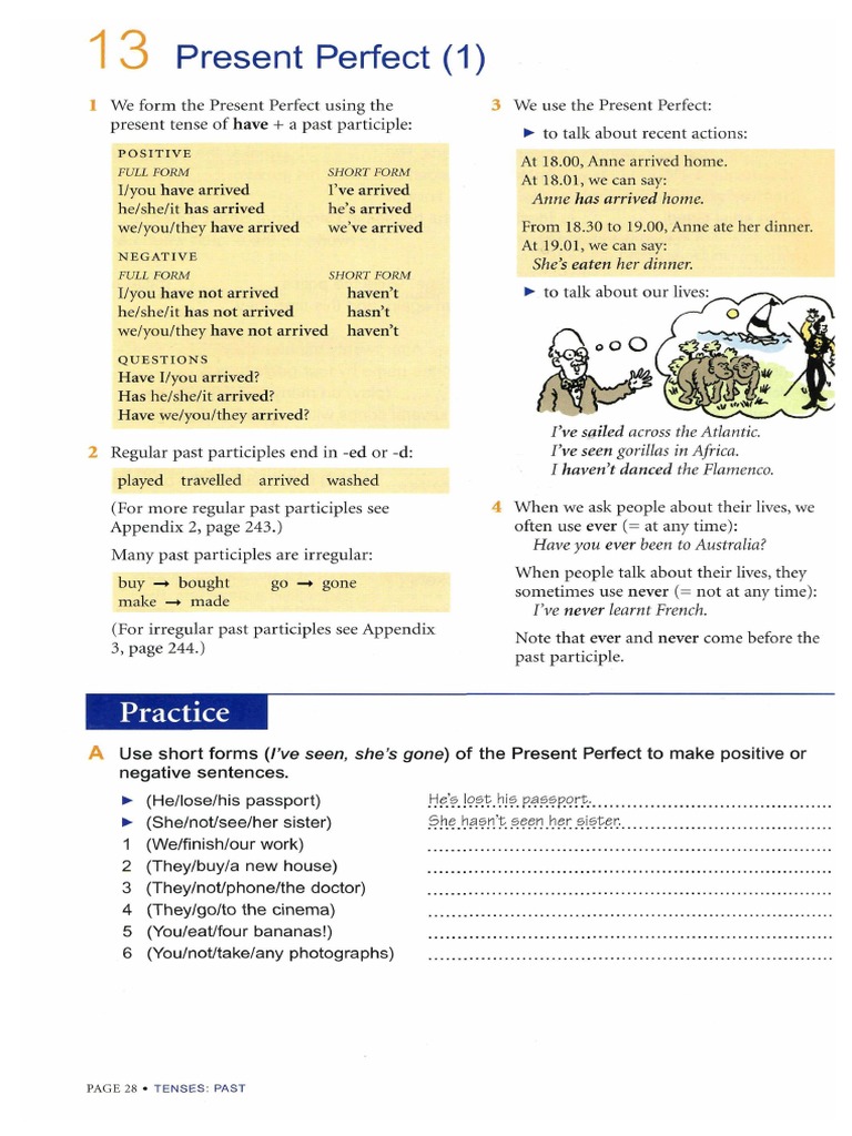 Present Perfect | PDF