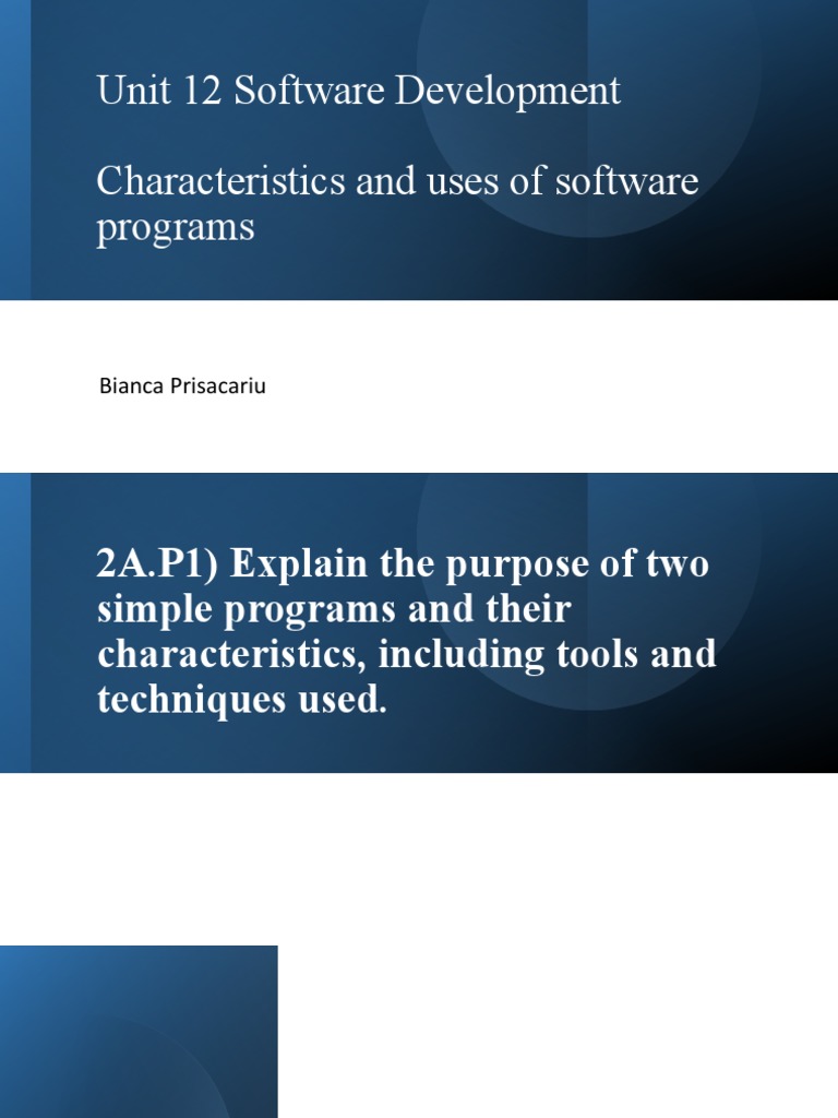 Unit 12 Assignment 1 Template Bianca Prisacariu | PDF | Computer Program | Programming