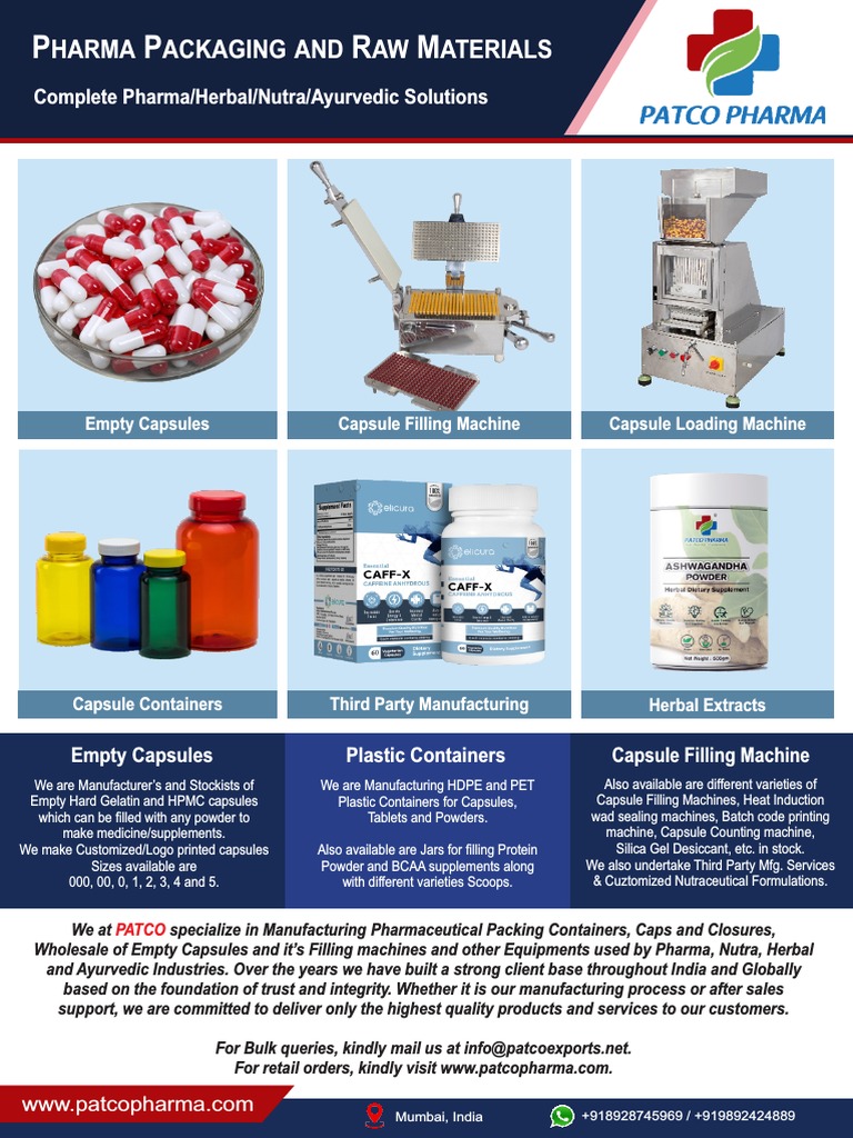 Patco Pharma Leaflet | PDF | Tablet (Pharmacy) | Secondary Sector Of ...