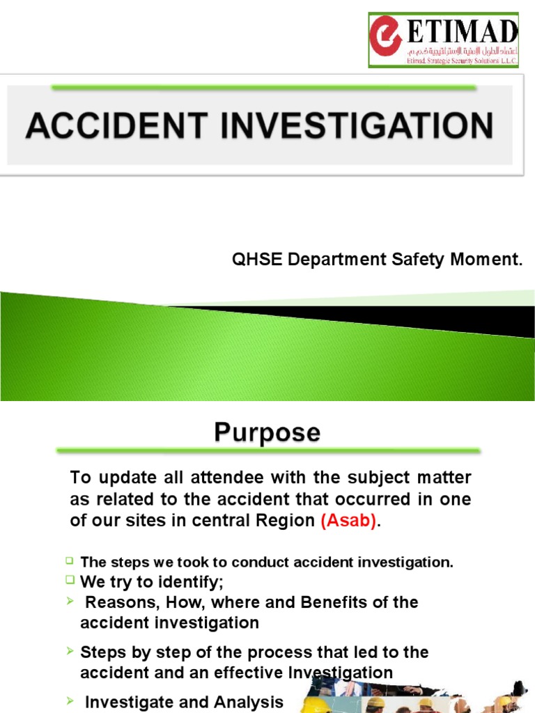 Asab Accident Investigation Report | PDF | Injury | Crane (Machine)
