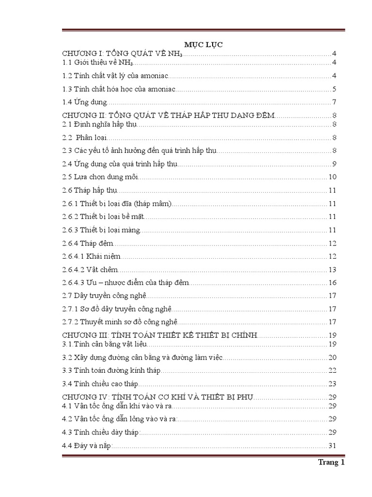 Do An Hap Thu Nh3 - Truong | PDF