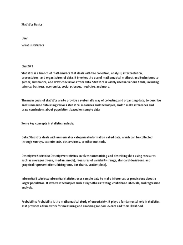 Statistics Basics Descargar Gratis Pdf Statistics Sampling Statistics
