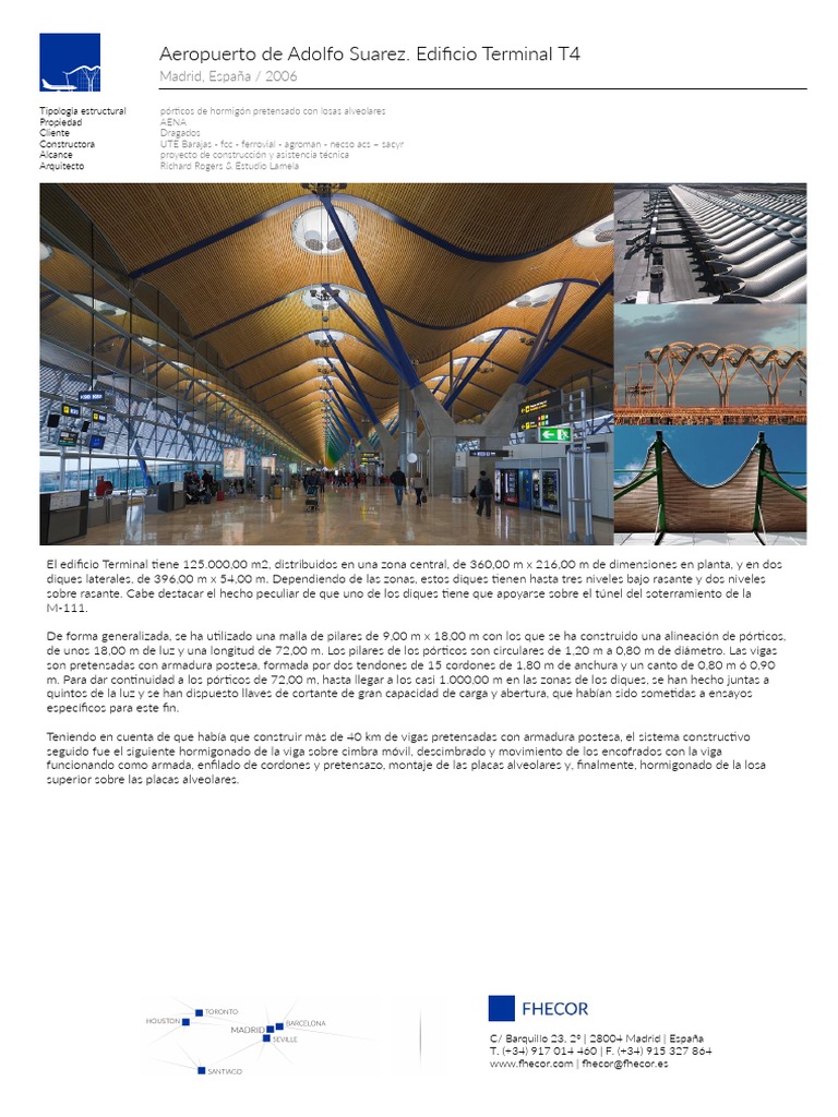 Aeropuerto de Adolfo Suarez. Edificio Terminal T4 - 3310 | PDF