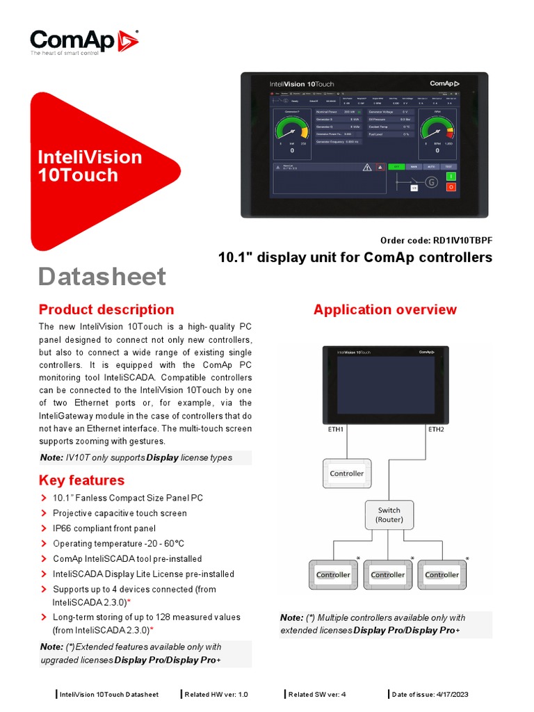 Intelivision 10touch Datasheet | PDF | Electromagnetic Interference | Radio