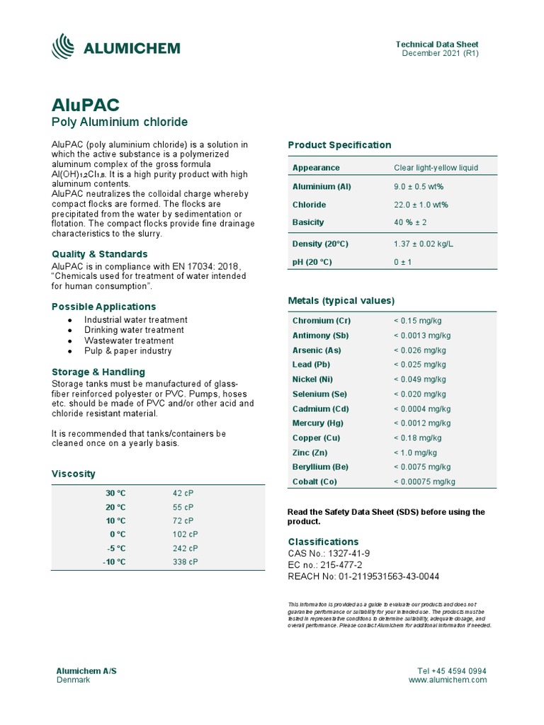 TDS AluPAC STD Alumichem EN | PDF | Aluminium | Magnesium