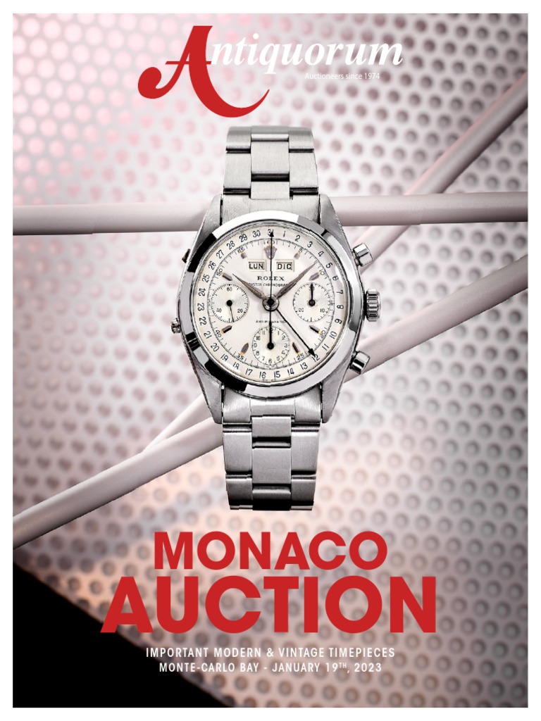 Monaco Auction Important Modern & Vintage Timepieces | PDF | Watch | Luxury Brands
