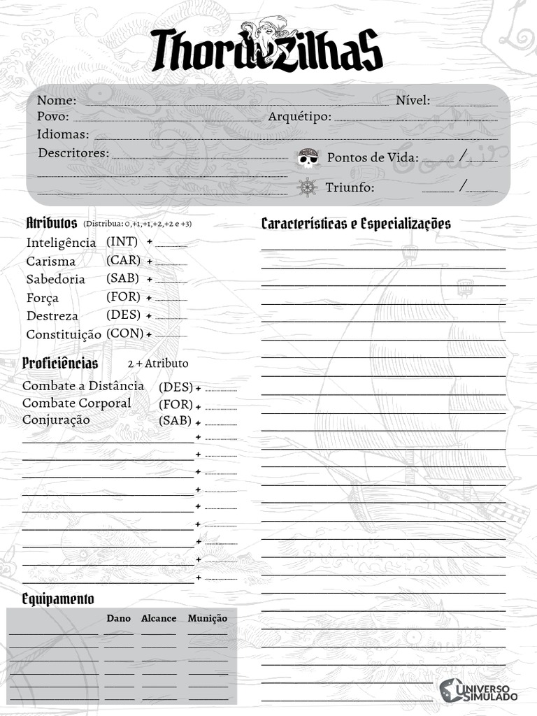 FIcha Thordezilhas - Editável | PDF