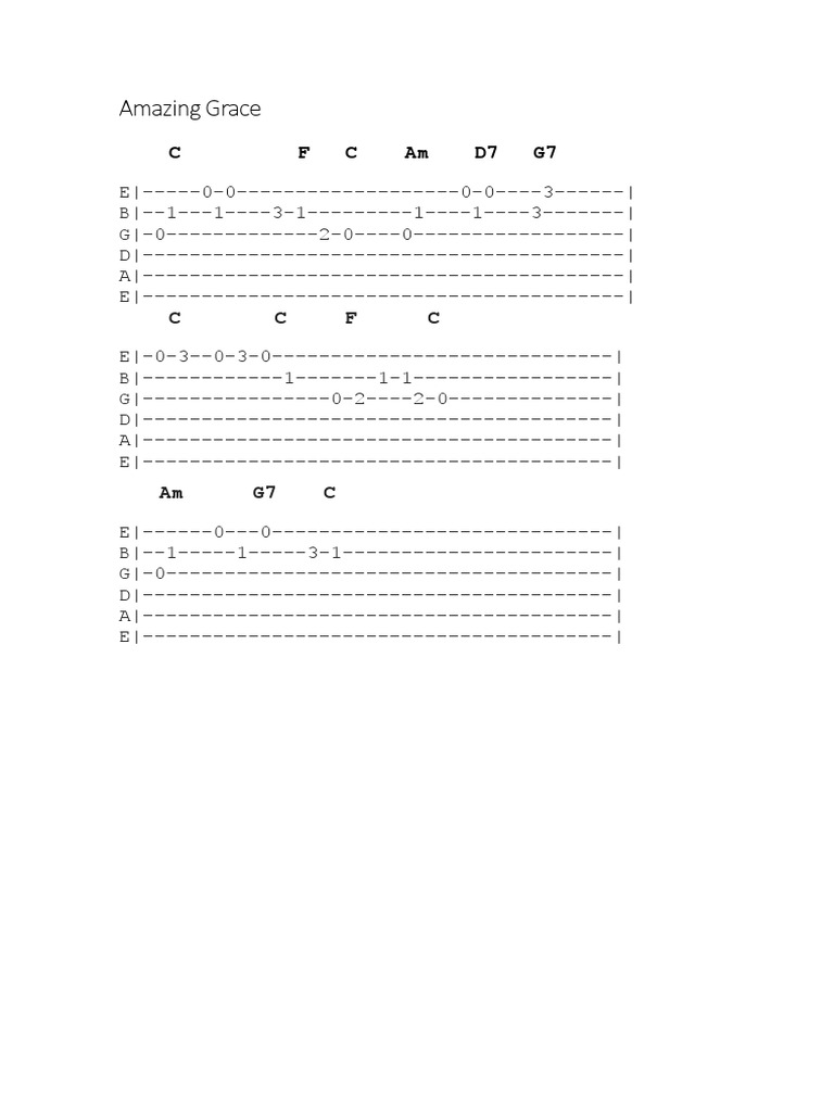 Amazing Grace | PDF