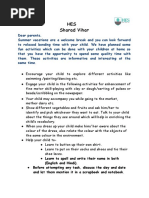 Class Playgroup Holiday Homework - Compressed | PDF