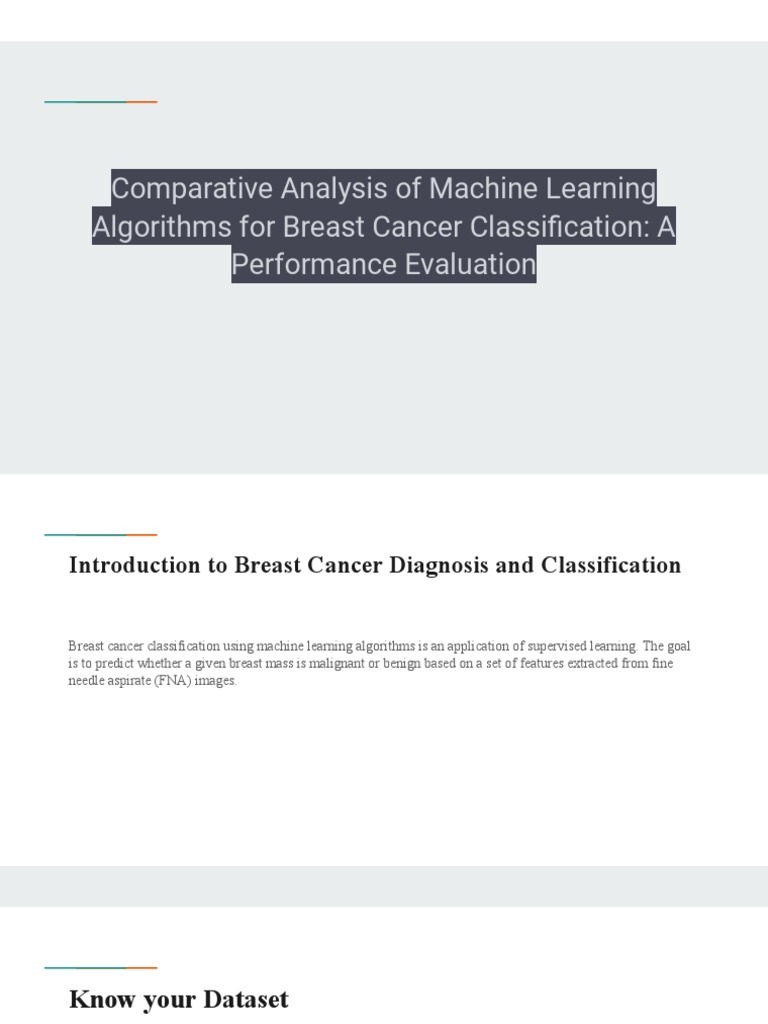 Breast Cancer Classification | PDF | Statistical Classification | Machine Learning