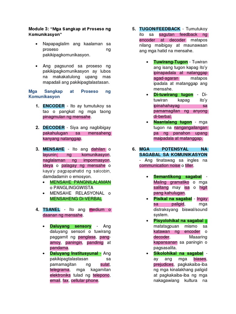 Module 3 Reviewer | PDF