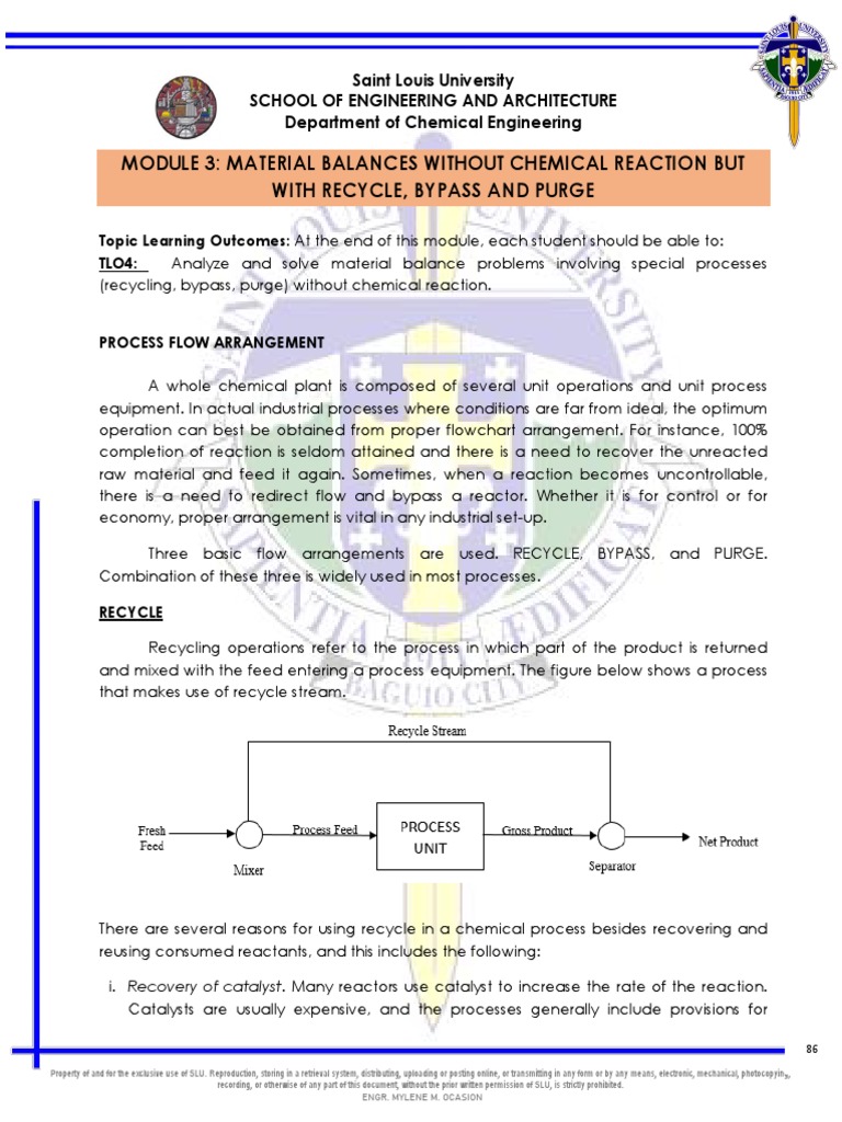 CHE CAL Module 3 | PDF | Chemical Reactor | Water
