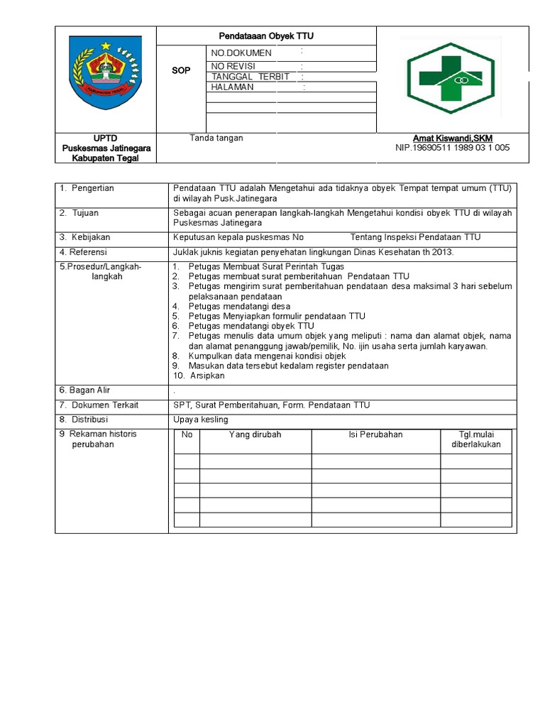 10spo - Pendataan TTU | PDF