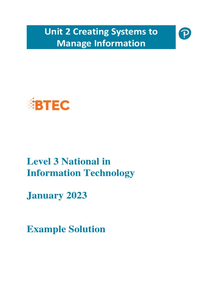 31761h-examplesolution-January-2023 | PDF | Databases | User Interface