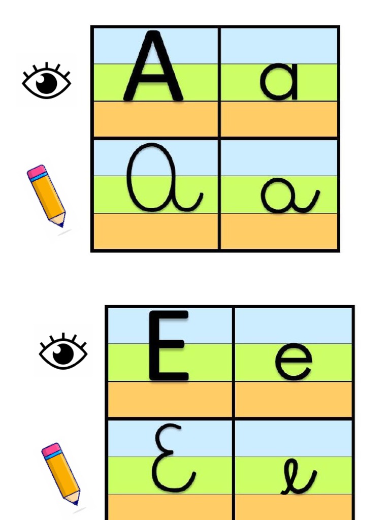 Vocales en Sus 4 Formas | PDF