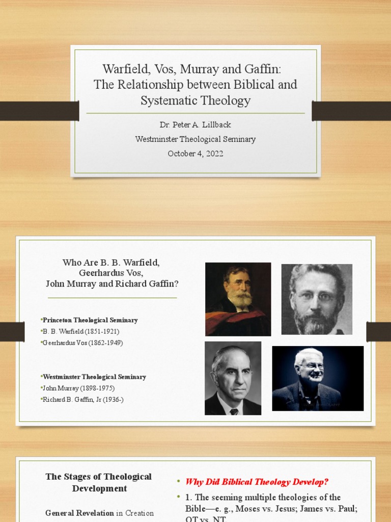 Biblical vs. Systematic Theology Explained | PDF | Covenant Theology ...