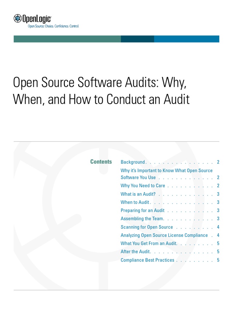 Openlogic Open Source Audits Pdf Open Source Source Code 0025