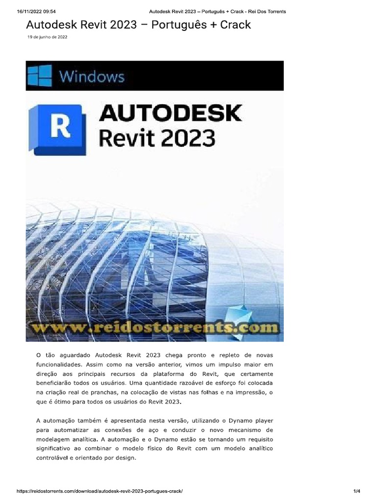 Autodesk Revit 2023 - Português + Crack - Rei Dos Torrents | PDF