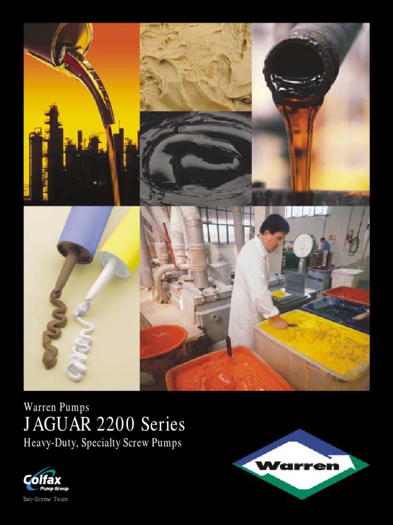 Warren Pumps Jaguar 2200 Series 沥青泵选型 | PDF | Pump | Bearing (Mechanical)