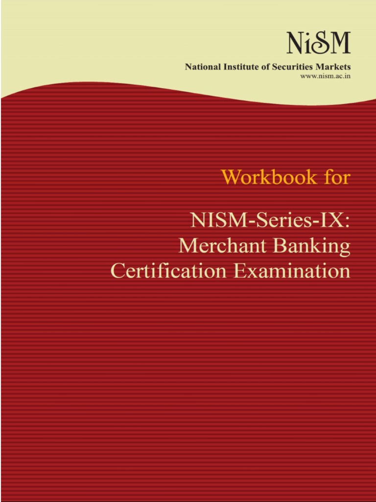 NISM Series IX Merchant Banking Workbook February 2019 | Download Free ...