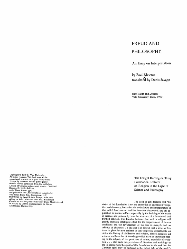 Freud and Philosophy | PDF