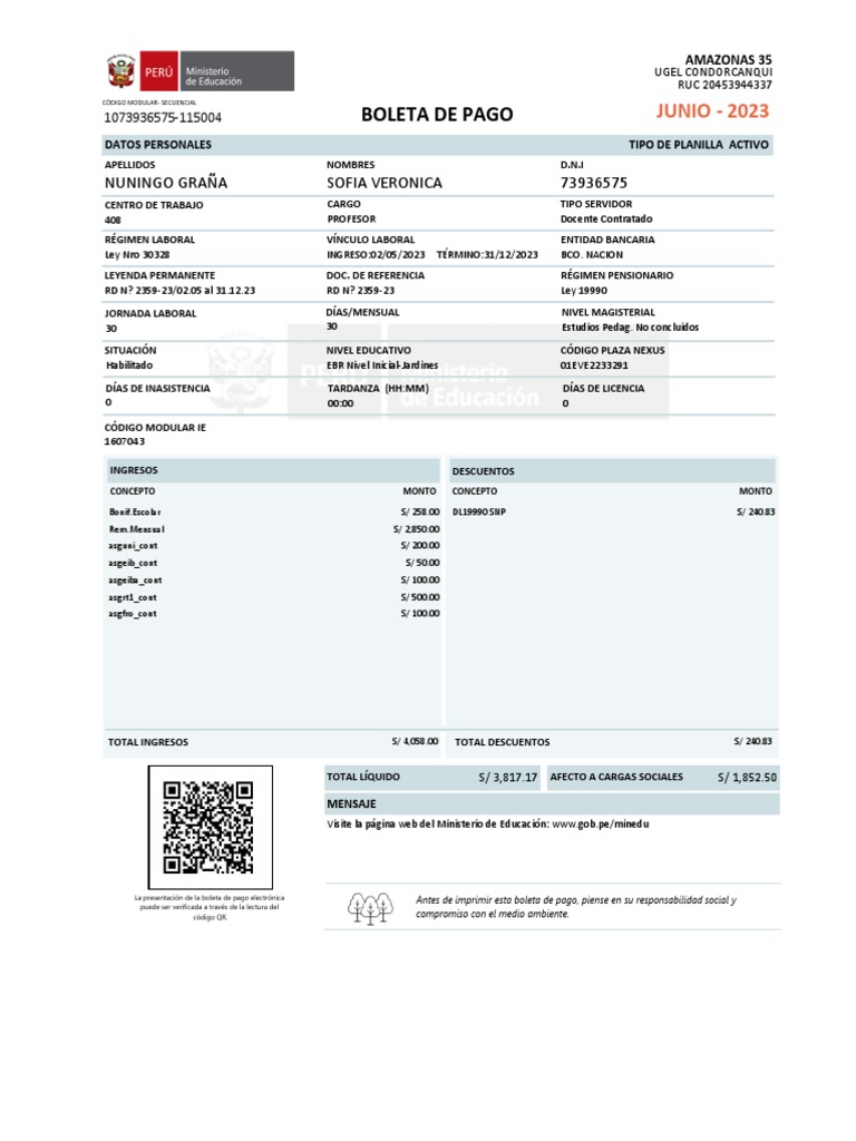 Descargar Boleta | PDF