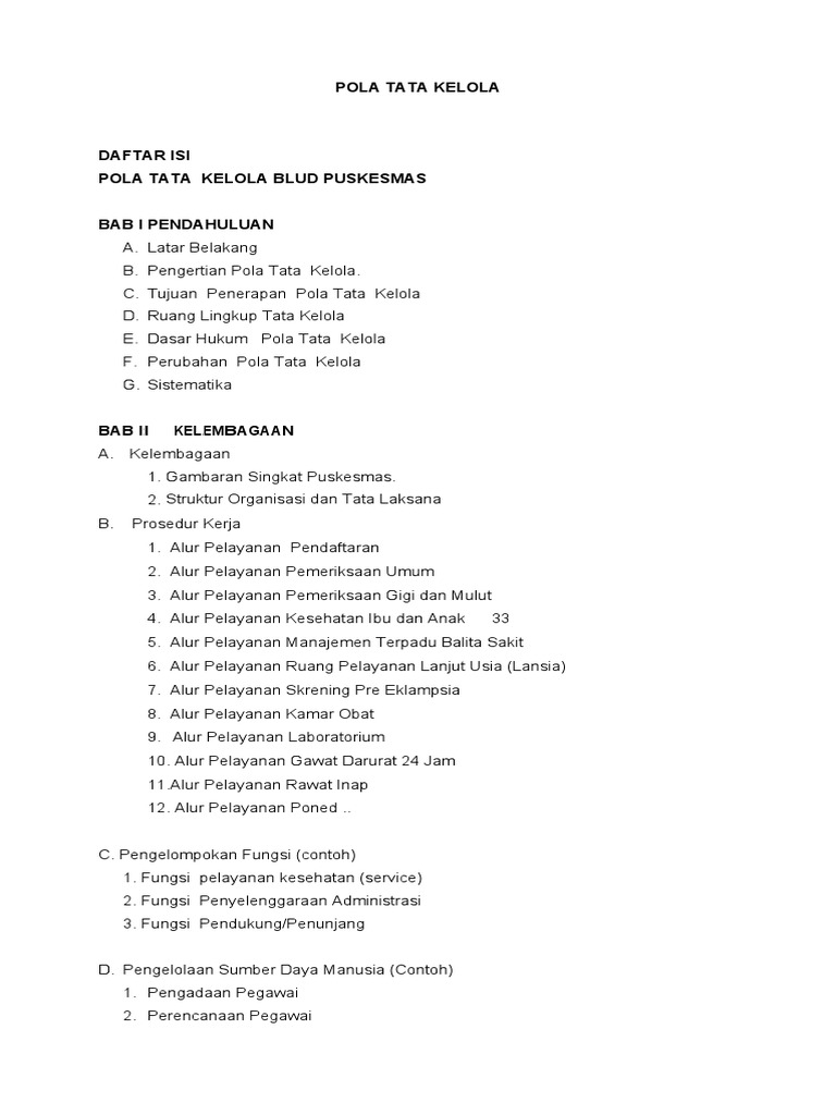 Template Tata Kelolo PKM Ngamprah (Fix) | PDF