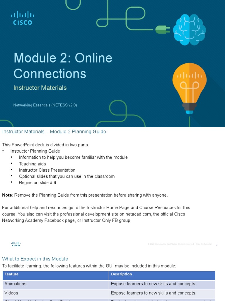 Networking Essentials 2.0 Module2 | PDF | Computer Network | Telephone