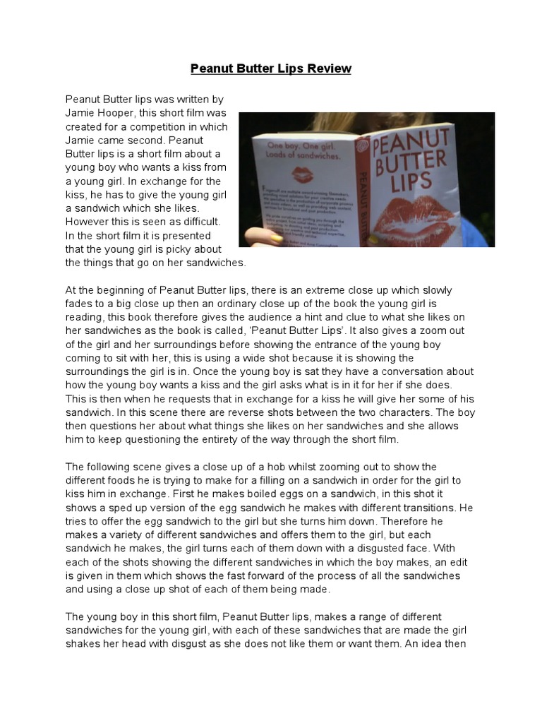 Peanut Butter Lips Review | PDF | Language Arts & Discipline