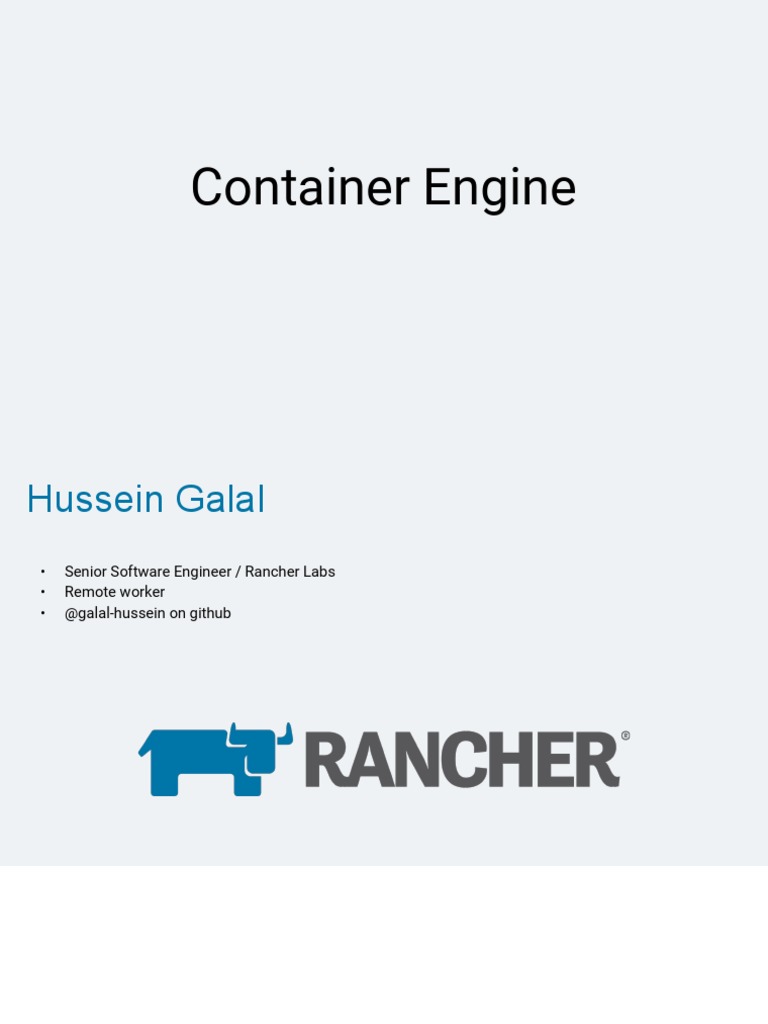 Container Engine - ITI | PDF | Computer Network | Software Engineering