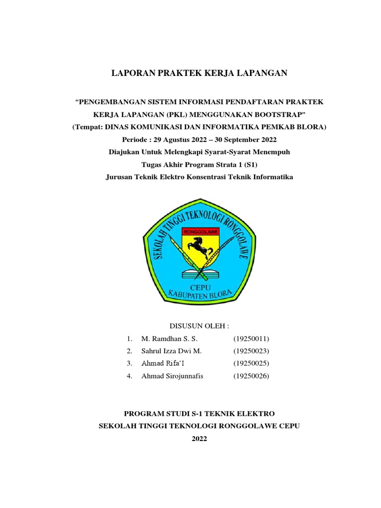 Laporan PKL | PDF | Komputer | Teknologi & Rekayasa