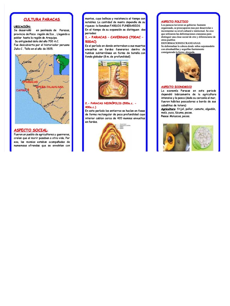 Cultura Paracas: Historia y Características | PDF