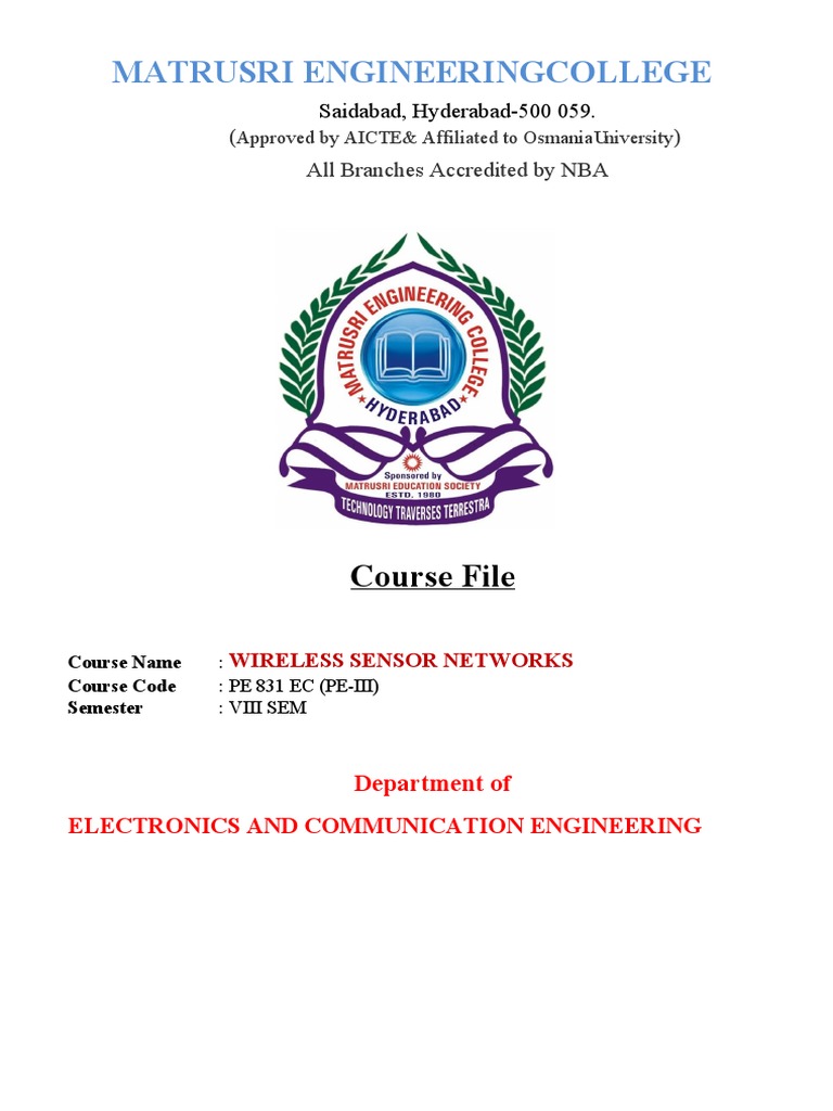 Wsn Unit 5 Notes Download Free Pdf Wireless Sensor Network