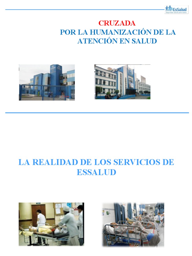 HUMANIZACION EsSALUD | PDF | Hospital | Cuidado de la salud HUMANIZACION EsSALUD | PDF | Hospital | Cuidado de la salud