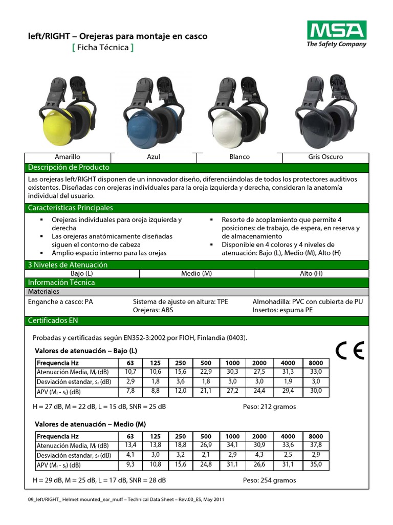 3M Orejeras | PDF | Visión | Tecnicas artisticas