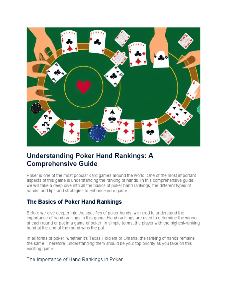 Understanding Poker Hand Rankings A Comprehensive Guide | PDF | Texas ... Understanding Poker Hand Rankings A Comprehensive Guide | PDF | Texas ...