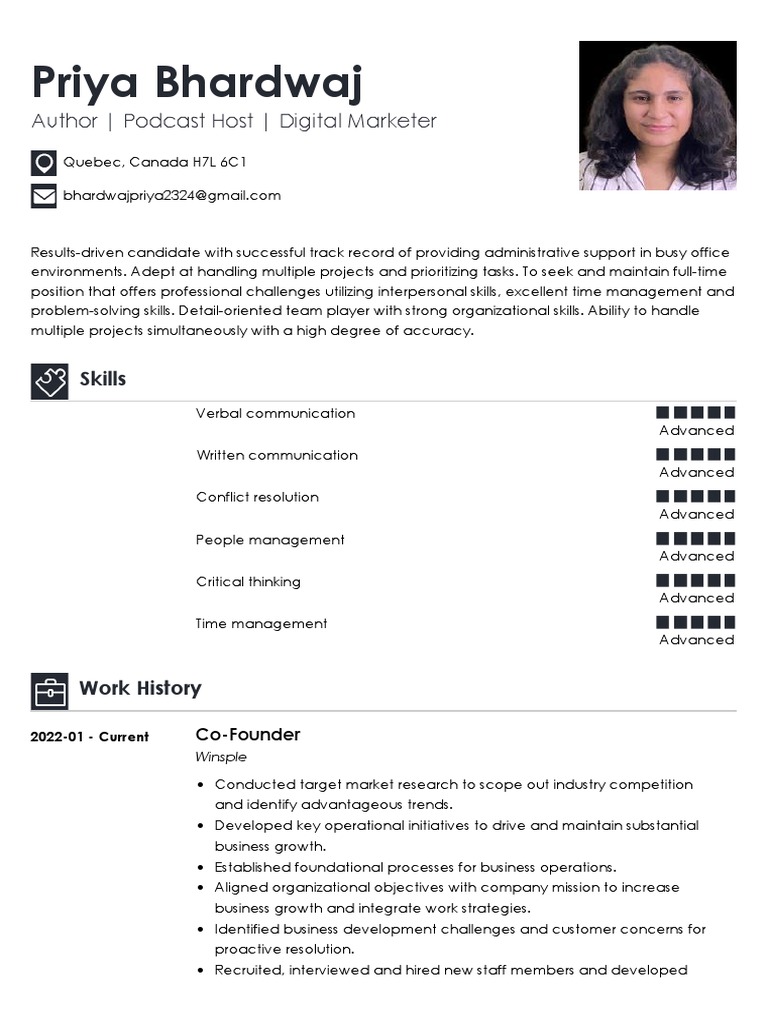 Priya Resume | PDF | Social Media | Popular Culture & Media Studies
