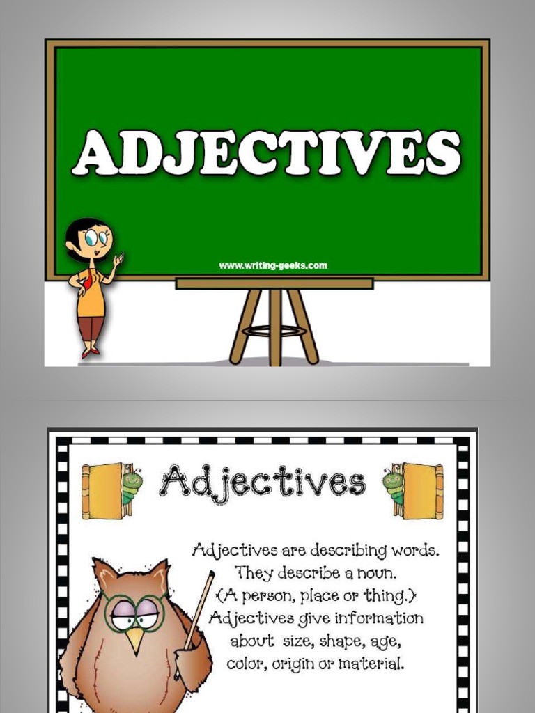 Understanding Adjectives and Their Types | PDF | Adjective | Noun