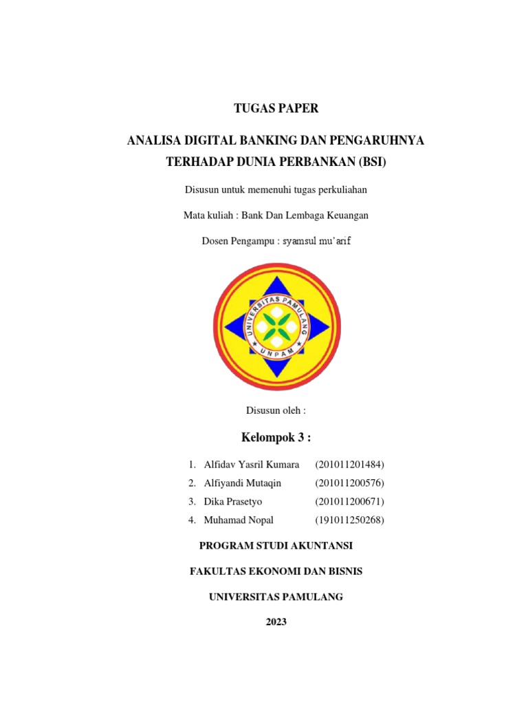Tugas Paper BLKL - Kelompok 3 - 06sakm004 | PDF