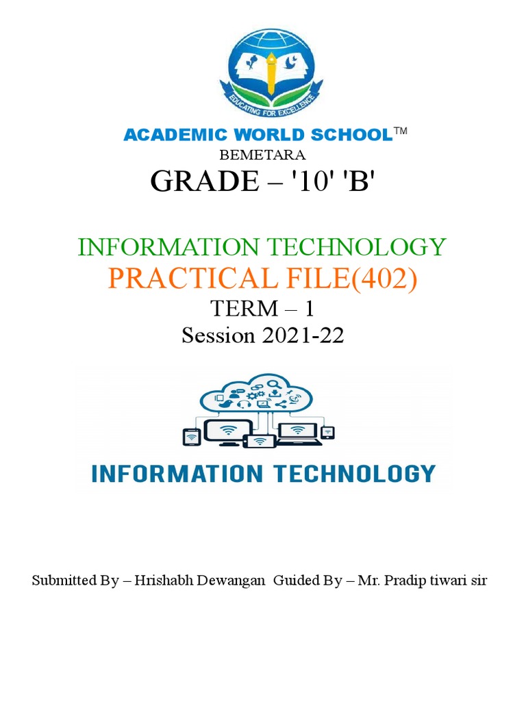 Practical File It Pdf Communication Nonverbal Communication
