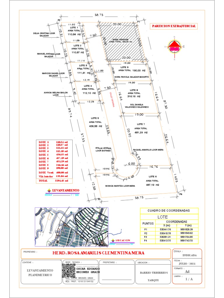 Plano Final-Herederos LOOR MERA | PDF