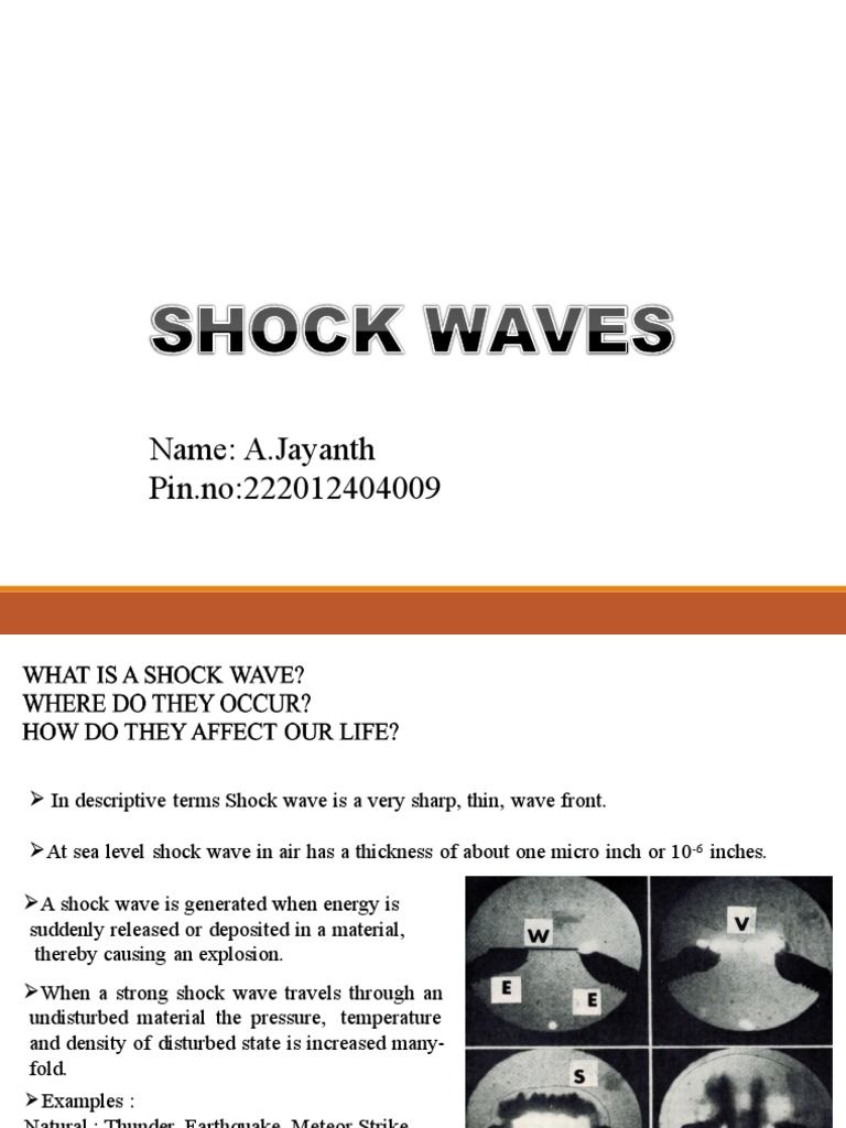 Shock Waves Pdf Shock Wave Explosion