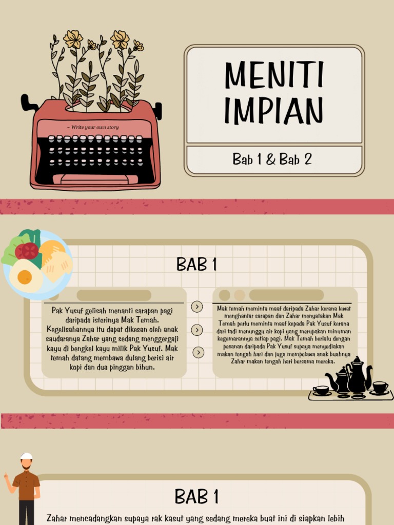 sinopsis meniti impian karya othman ayob bab 1 dan 2 | PDF