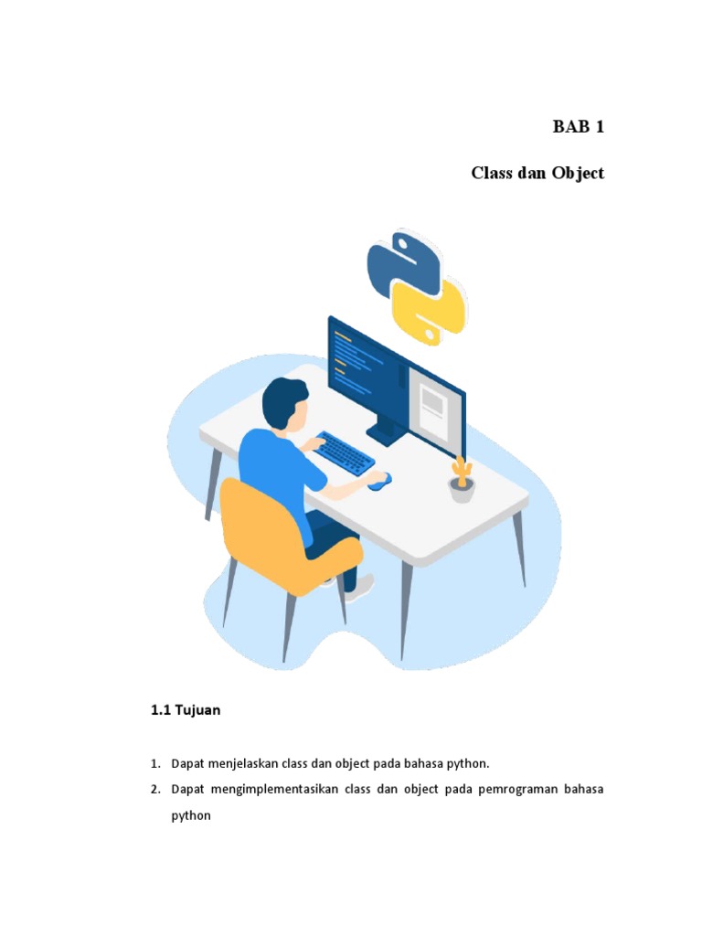 BAB 1 - Class Dan Object | PDF