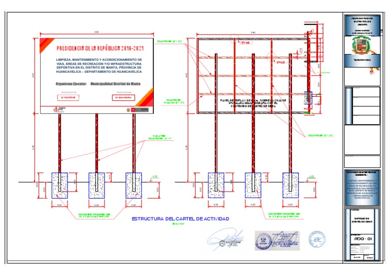 03.PLANO DE DETALLE CARTEL 01-Layout1 | PDF