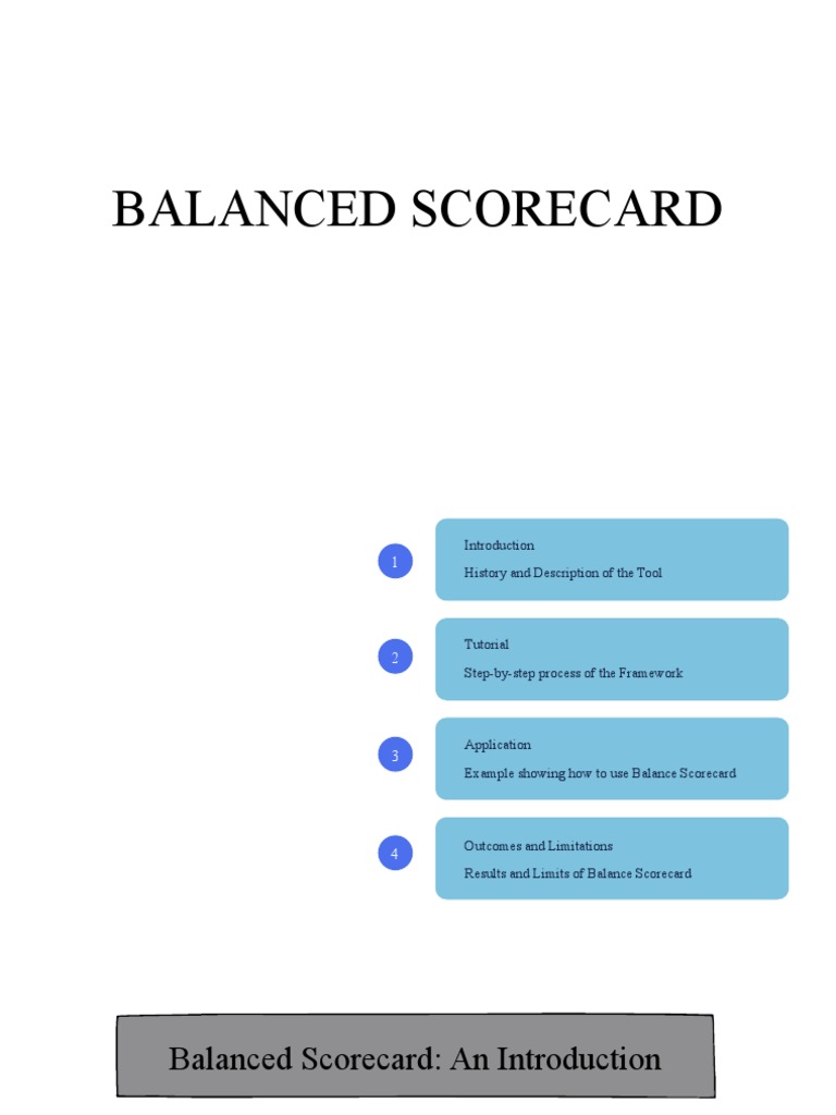 Balanced Scorecard For Class | PDF | Performance Indicator | Goal
