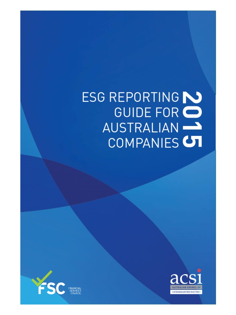 acsi-fsc-esg-reporting-guide-final-2015 | PDF | Risk | Governance